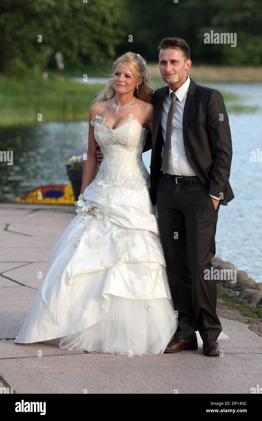 Berlin, Germany, bridal couple at the sea Stock Photo - Alamy