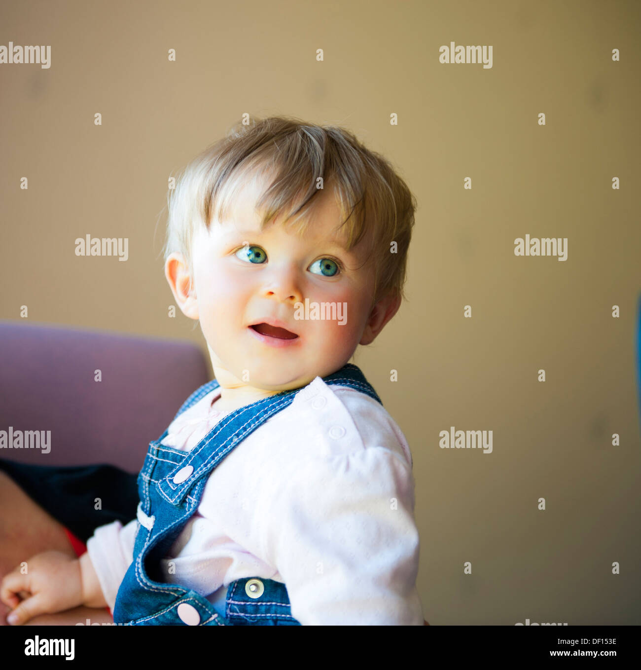 young girl with natural window light candid Stock Photo - Alamy