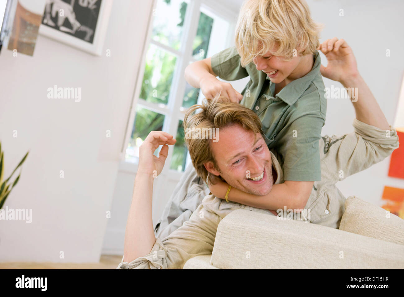 Boy fighting choke hi-res stock photography and images - Alamy