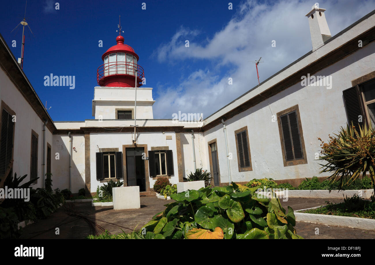 The lighthouse of Ponta do Pargo on the West Coast, Madeira Stock Photo ...