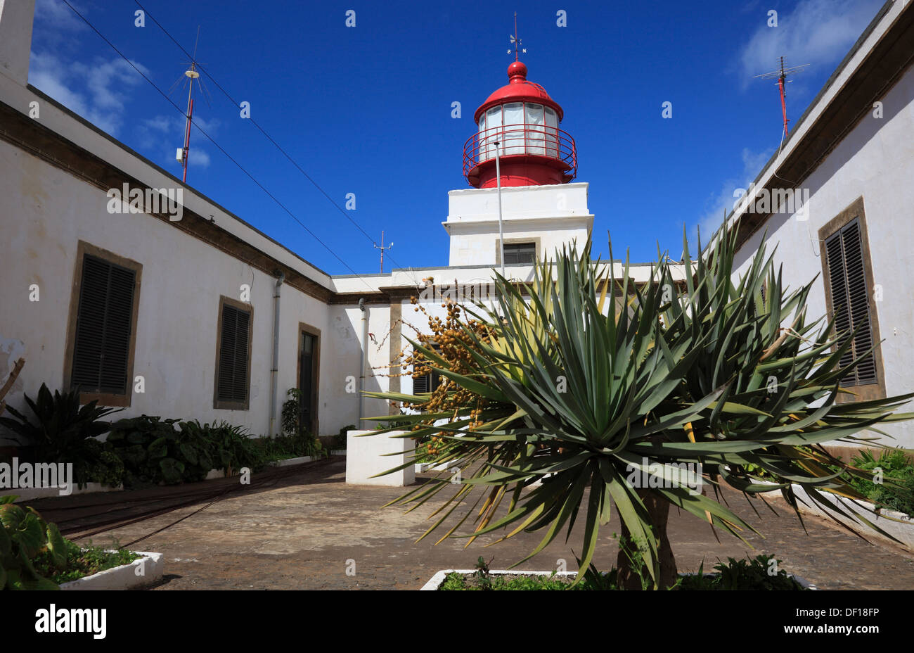 The lighthouse of Ponta do Pargo on the West Coast, Madeira Stock Photo ...