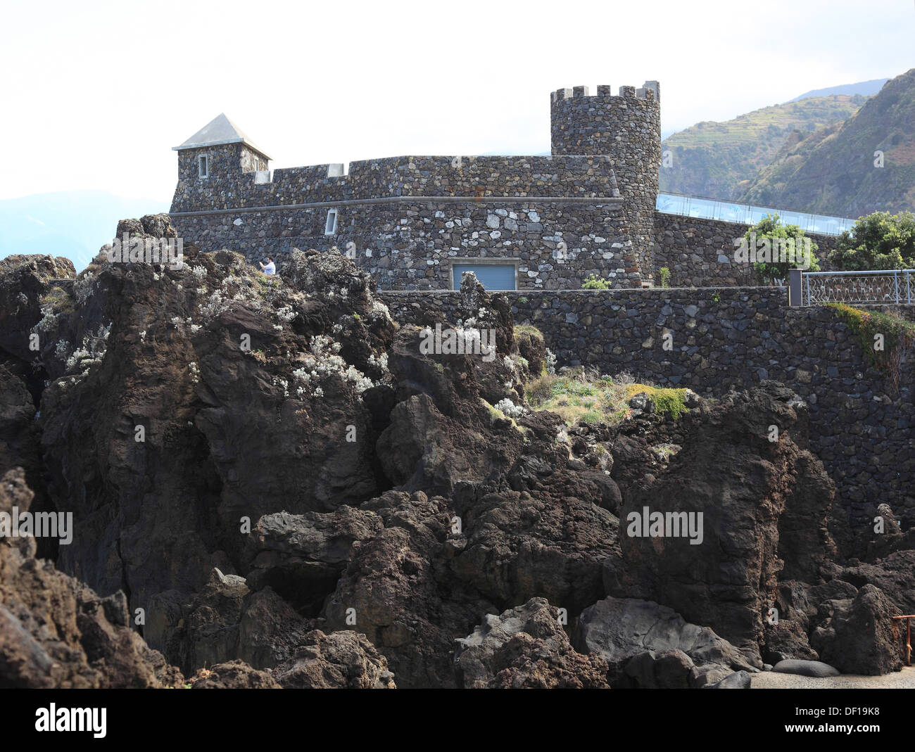 Small Forte Sao Joao Baptista da Madeira now Aquario, landscape rocks ...