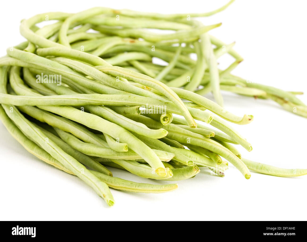 Chinese long beans isolated on white back Stock Photo - Alamy