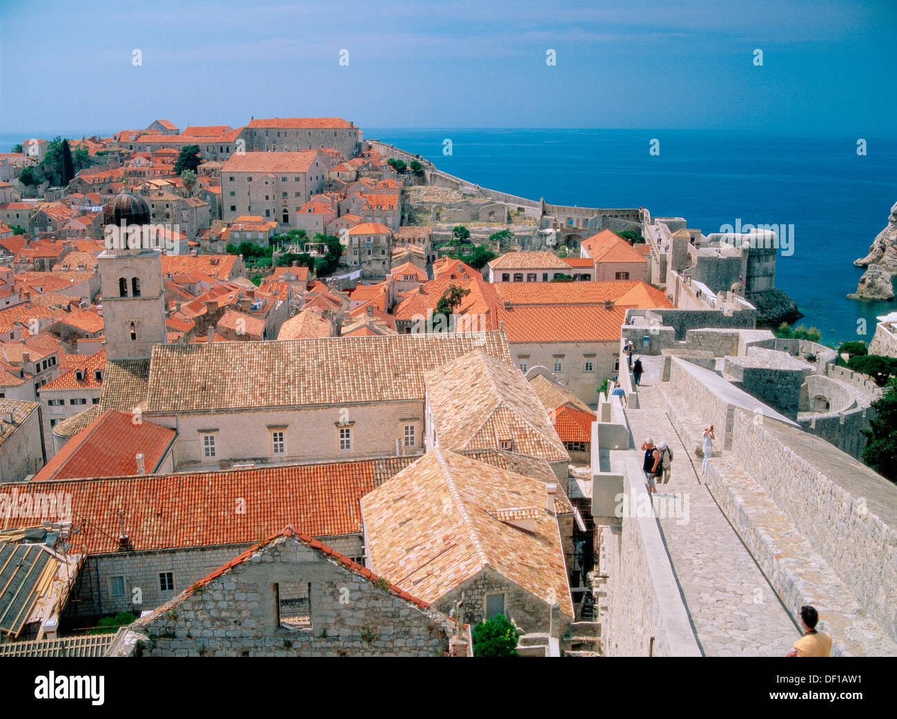 Old town walls. Dubrovnik. Croatia Stock Photo - Alamy