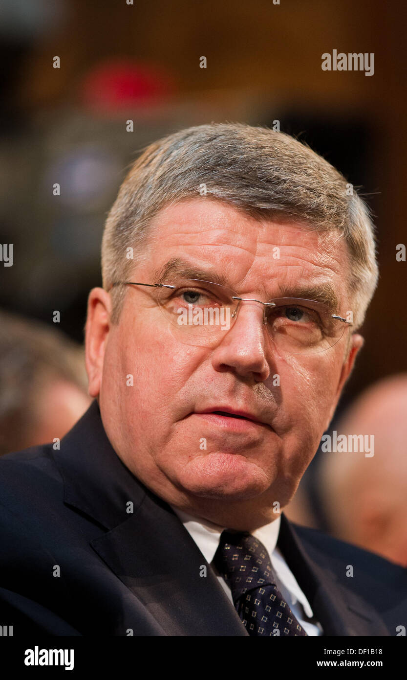 IOC President Thomas Bach during the funeral for Berthold Beitz ...