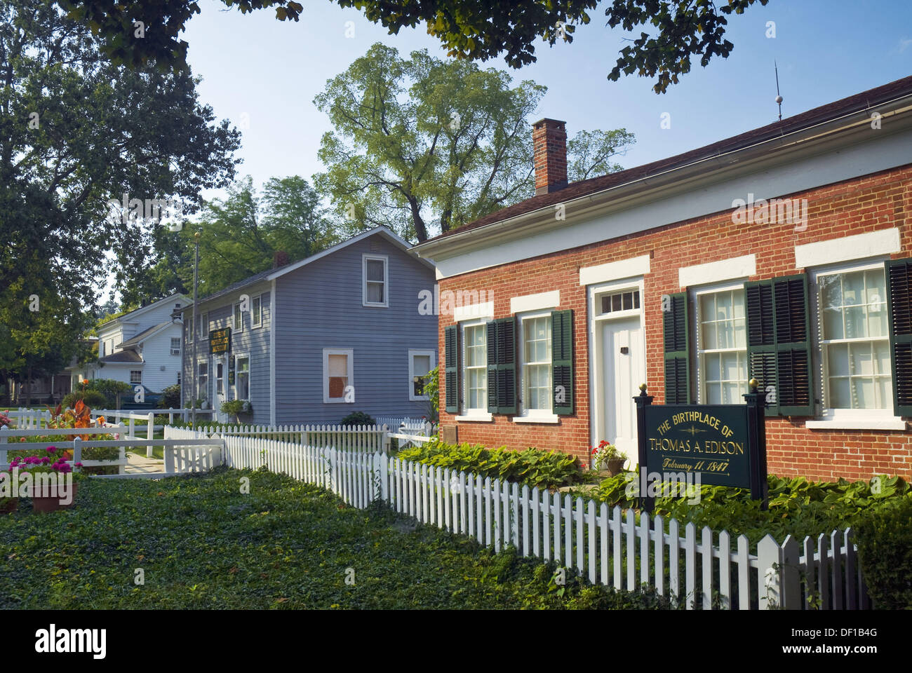 Thomas edison birthplace hi-res stock photography and images - Alamy
