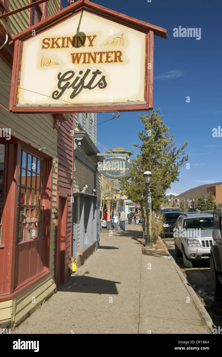 Usa colorado breckenridge main street hi-res stock photography and ...