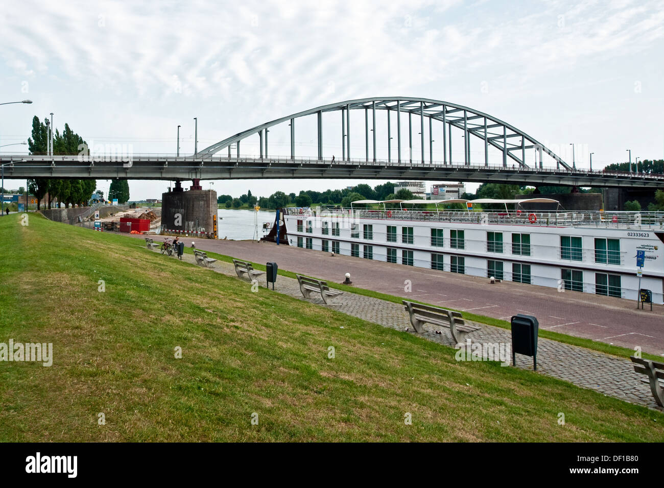 The John Frost bridge at Arnhem, Netherlands, named after the British ...