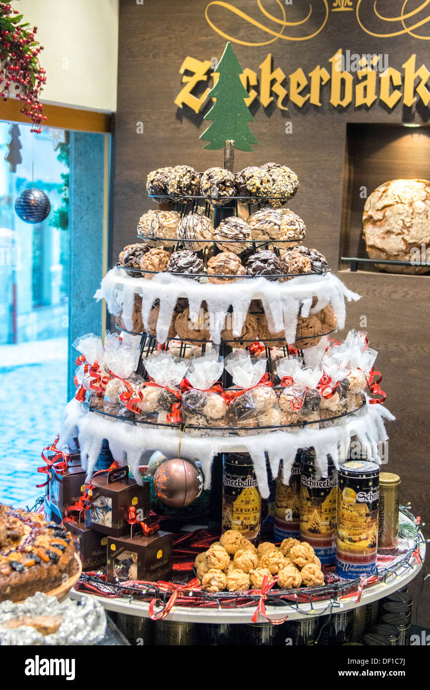 German bakery display, Rothenburg, Germany Stock Photo - Alamy