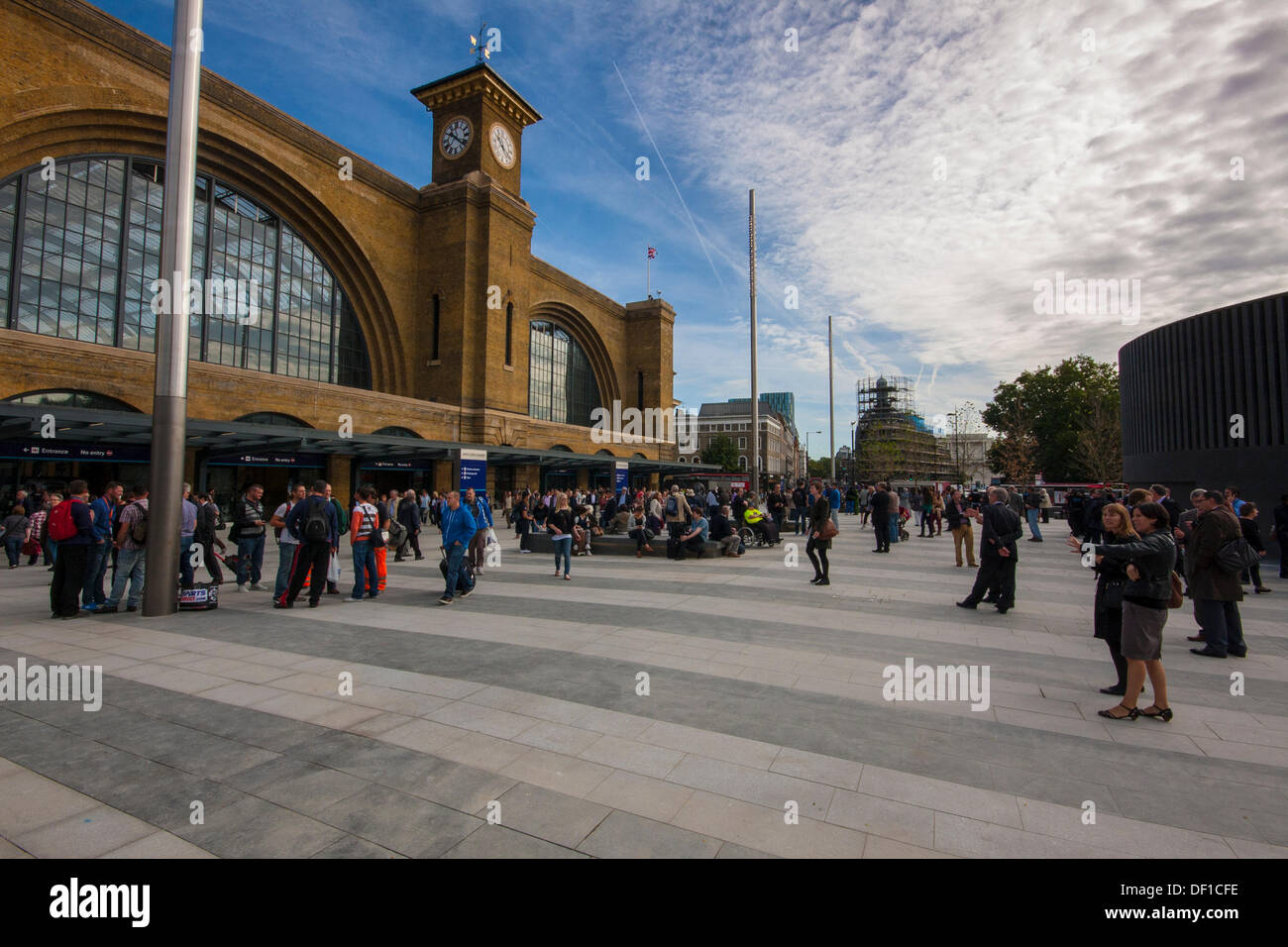 London, UK. 26th Sep, 2013. A new public space, Kings Cross Square ...