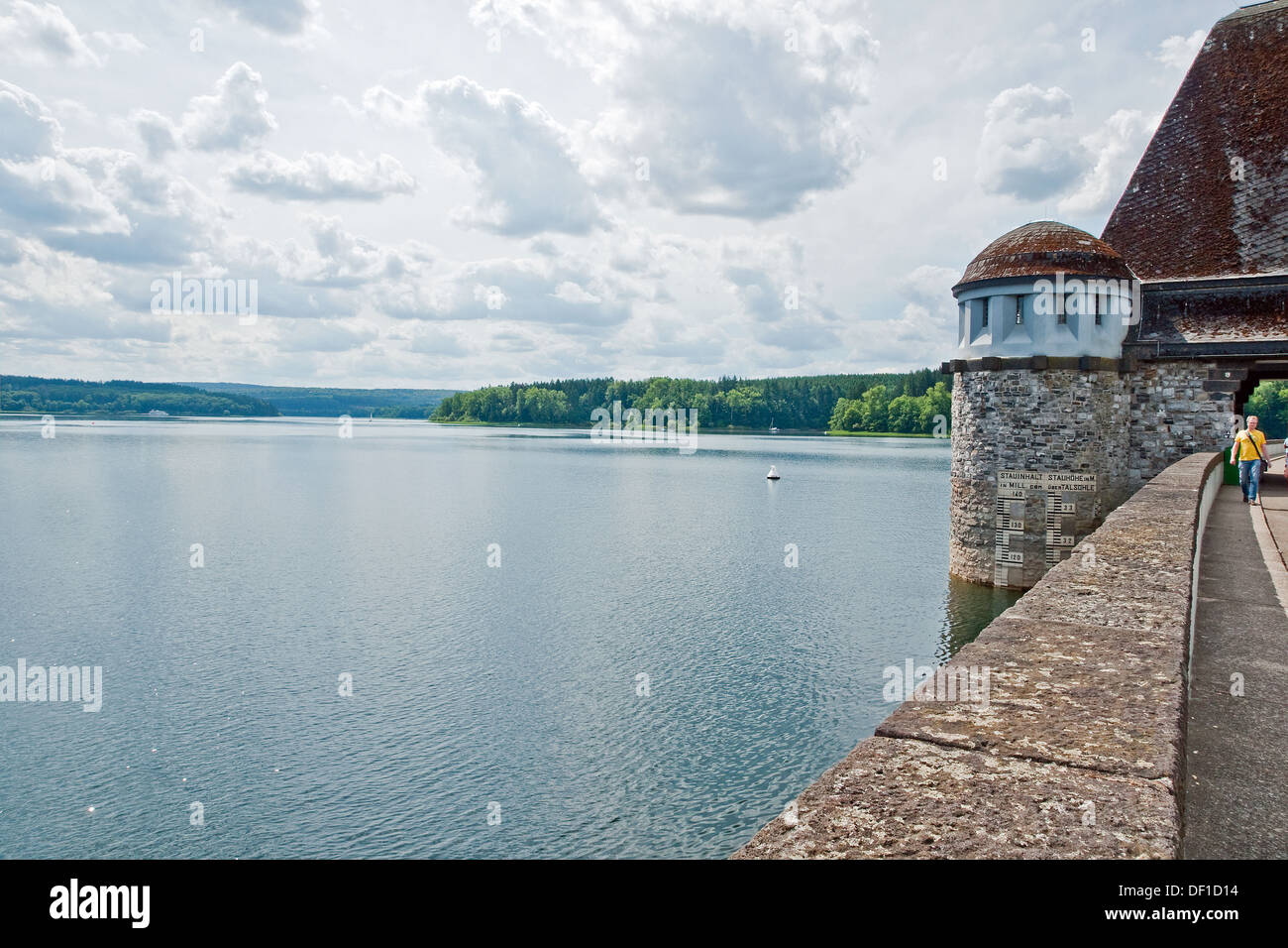 Mohne Dam and lake, Germany. On 17 May 1943 the dam was breached by No ...