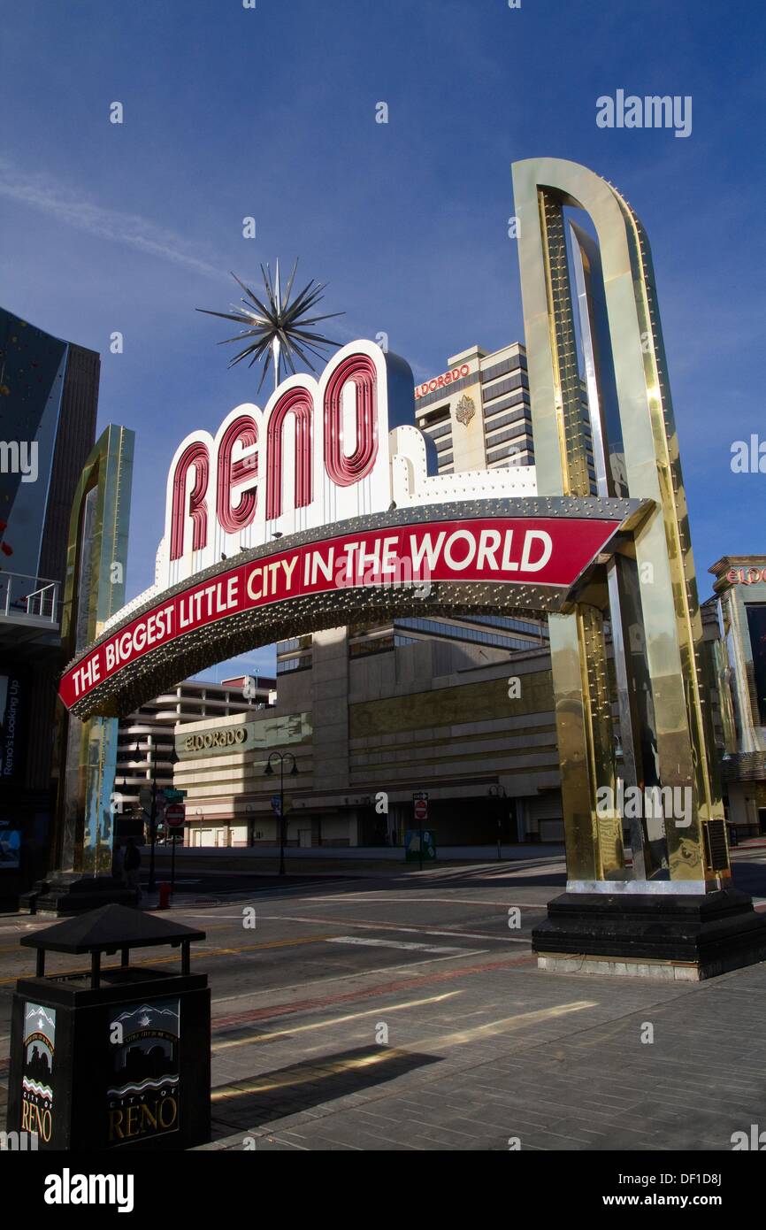 Welcome sign in downtown reno hi-res stock photography and images - Alamy