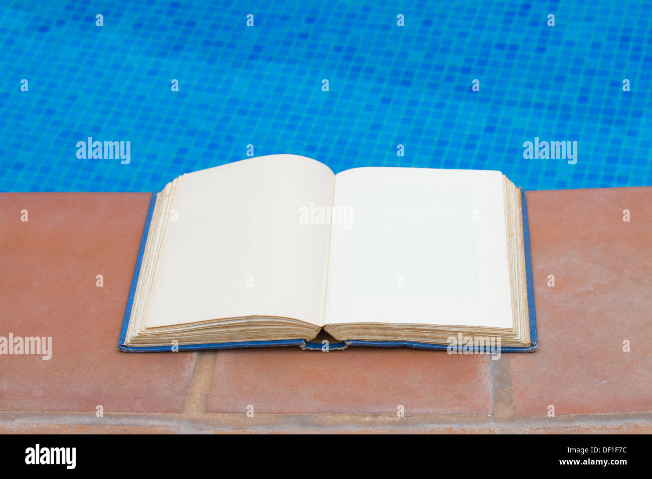 summer reading near pool Stock Photo - Alamy
