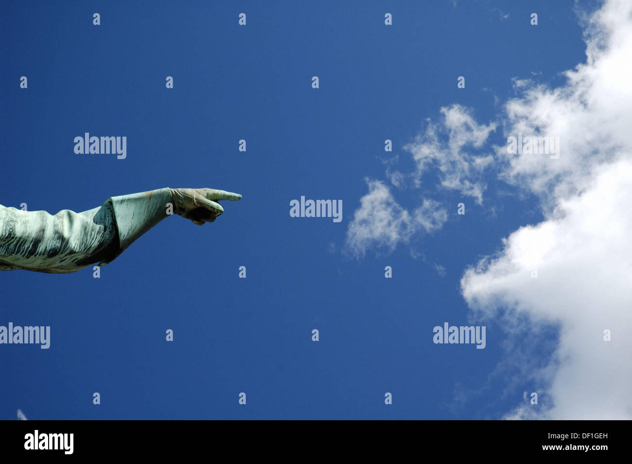 Hand pointing index finger statue High Resolution Stock Photography and ...