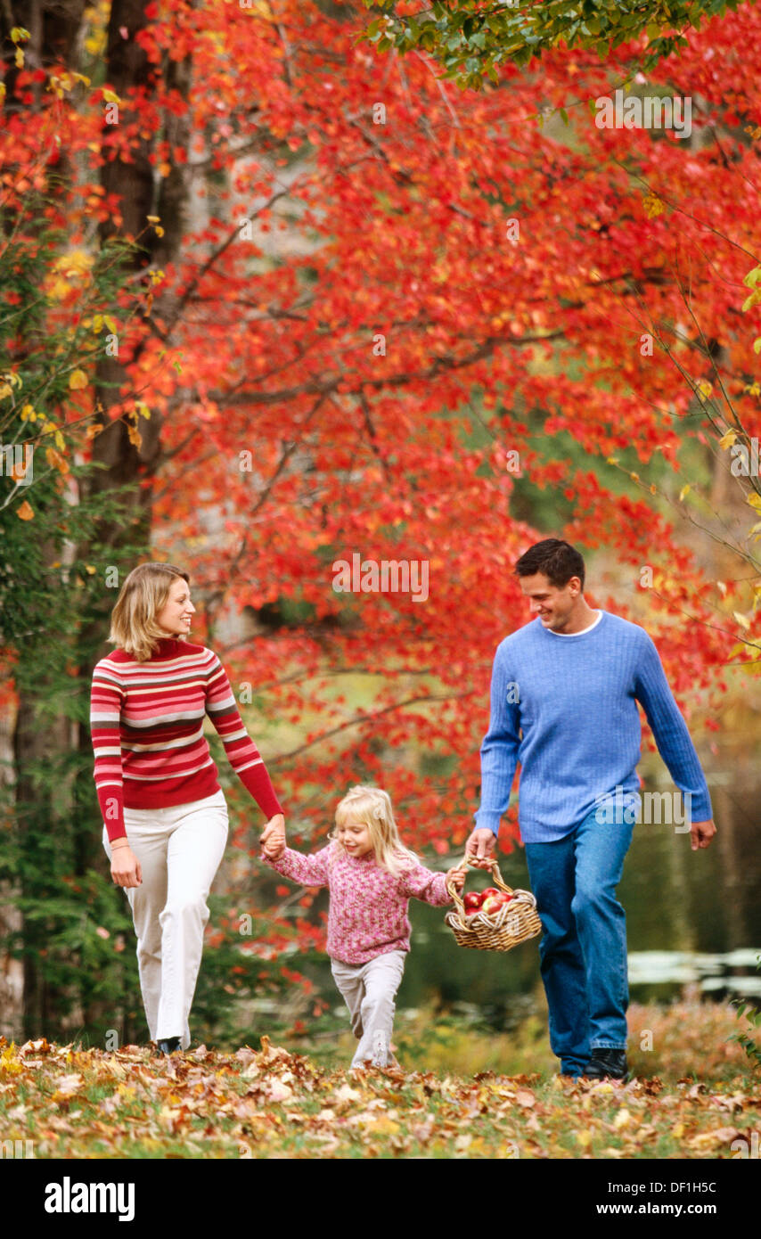 Family outing on a beautiful fall day Stock Photo - Alamy