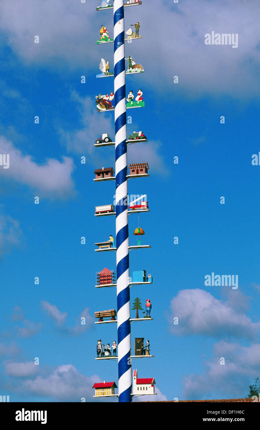 Detail maypole bavaria germany hi-res stock photography and images - Alamy