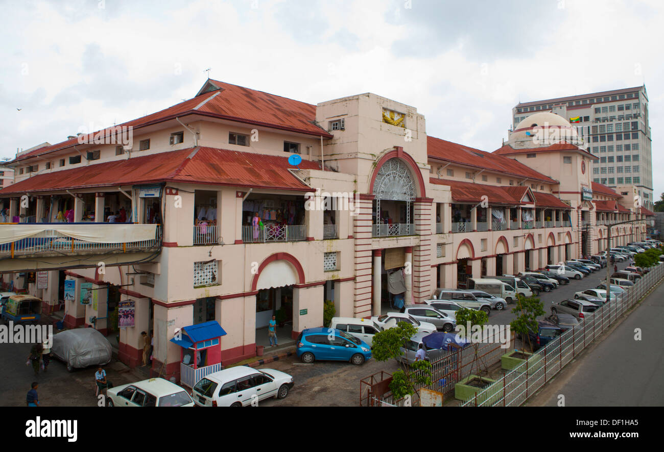 Bogyoke Aung San Market in west central Yangon, Burma Stock Photo - Alamy