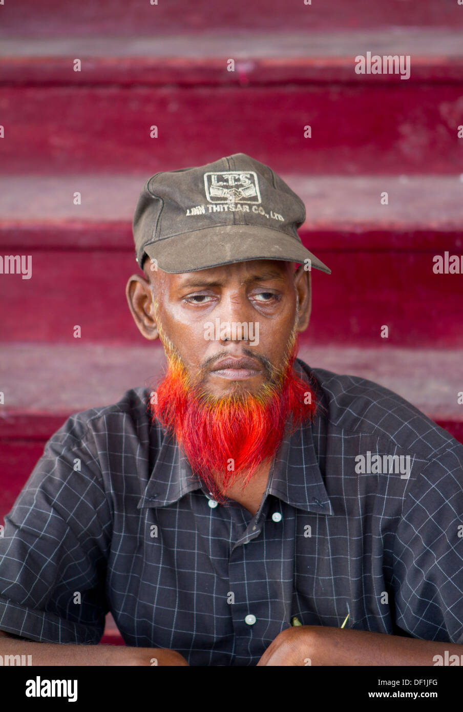Burma red beard burma se asia myanmar hari colored hi-res stock photography and images - Alamy