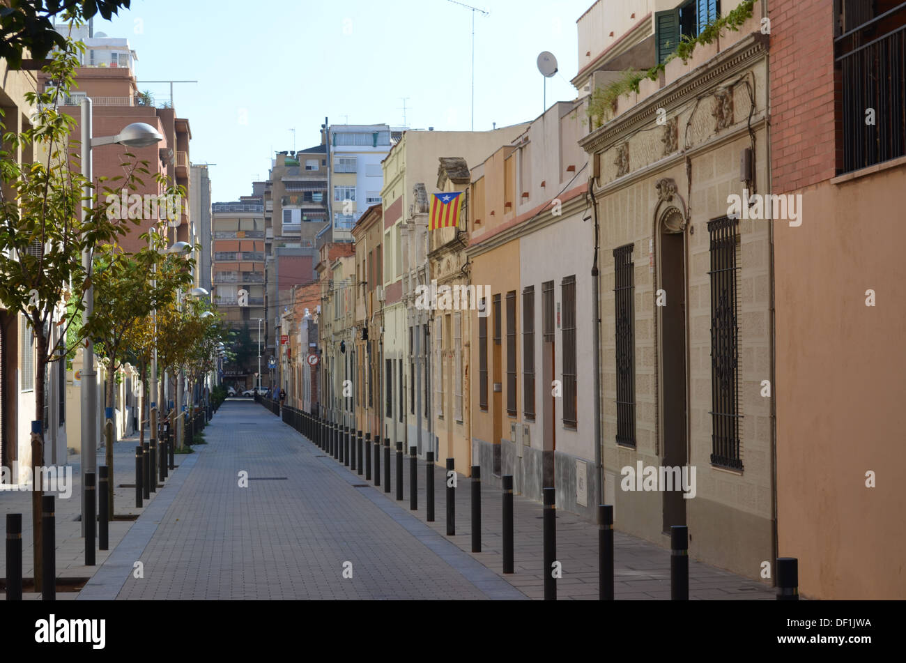 Urban street scene in Barcelona,Spain Stock Photo - Alamy
