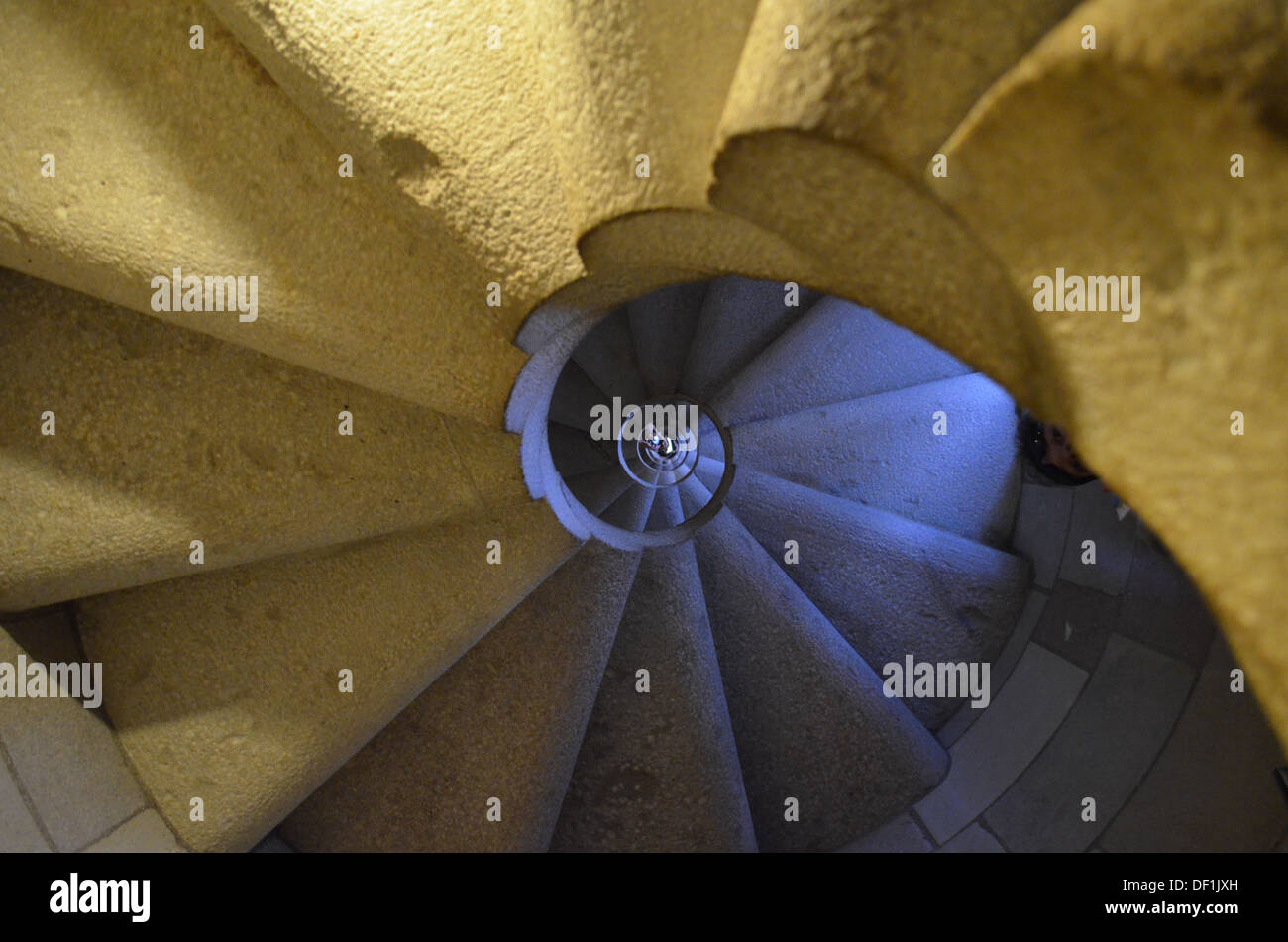 Stone spiral stairs Stock Photo - Alamy