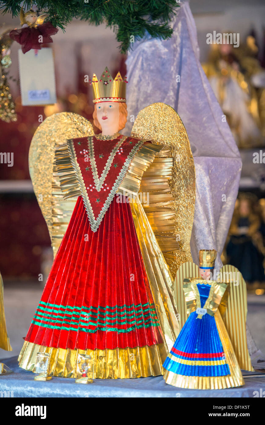 Nuremberg Christmas angel doll at Christmas Market, Nuremberg, Germany ...
