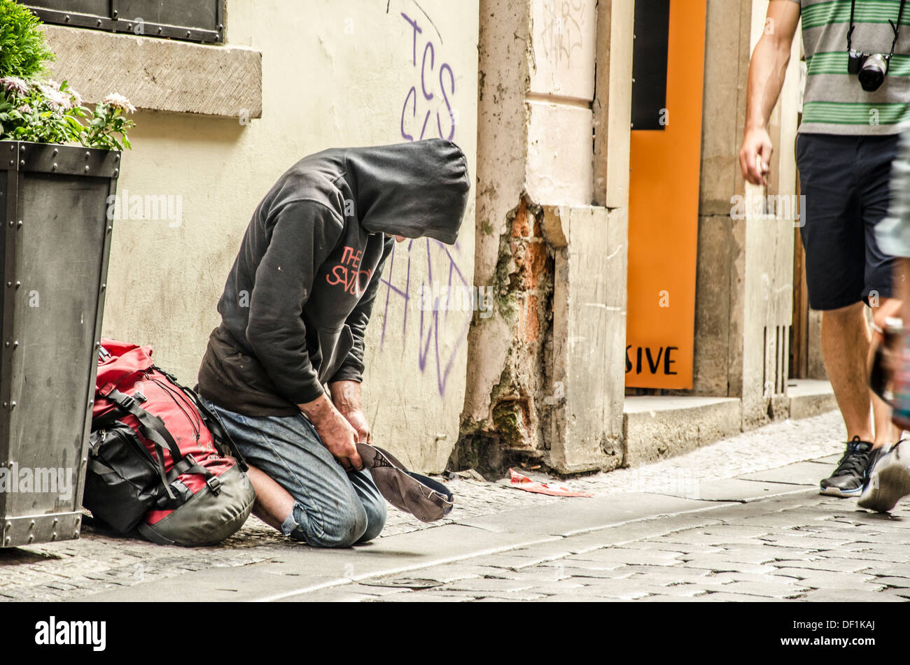 Helpless beggar hi-res stock photography and images - Alamy