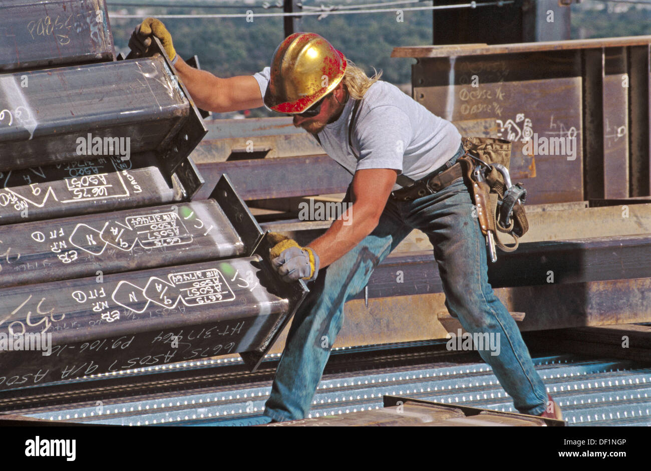 Man Male Adult Steel Ironworker High Resolution Stock Photography and ...