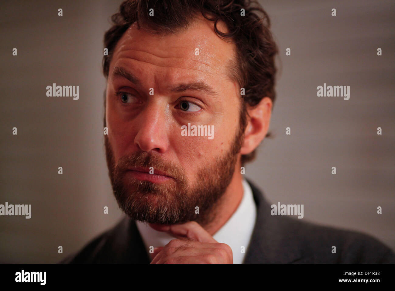British actor Jude Law attends the Peace One Day 2012 concert, at ...