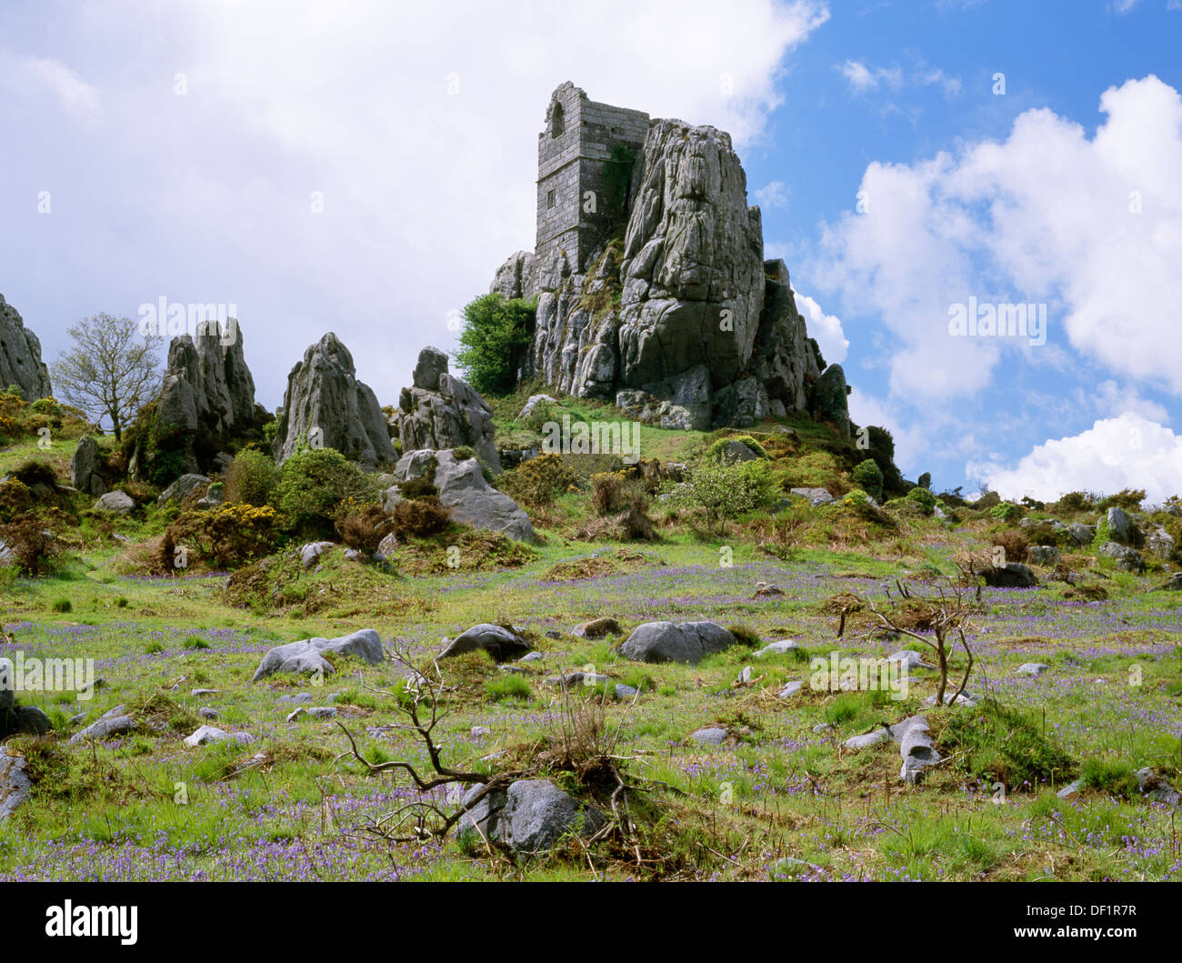 St Michael's Chapel, Roche Rock, built in 1409 over a rock-hewn ...