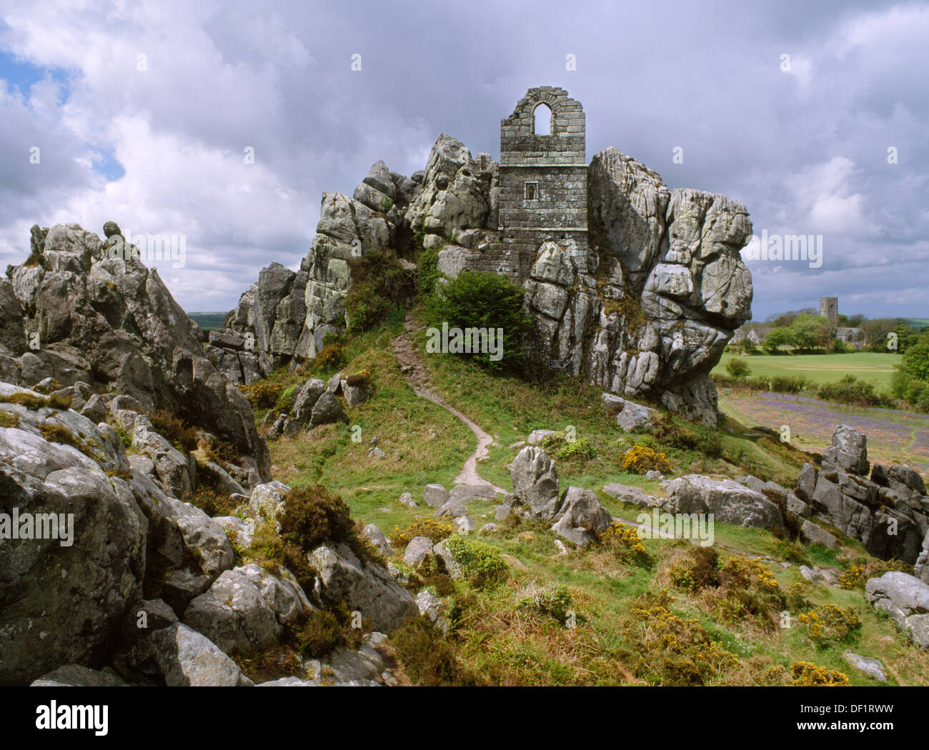 St Michael's Chapel, Roche Rock, Cornwall: built 1409 over a Stock ...