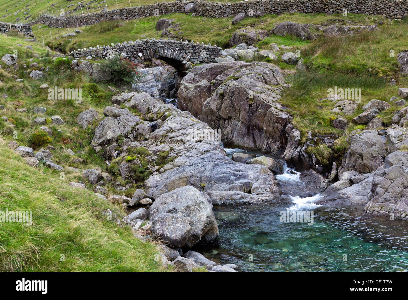 Stockley Bridge and Grains Gill Near Seathwaite Lake District National ...