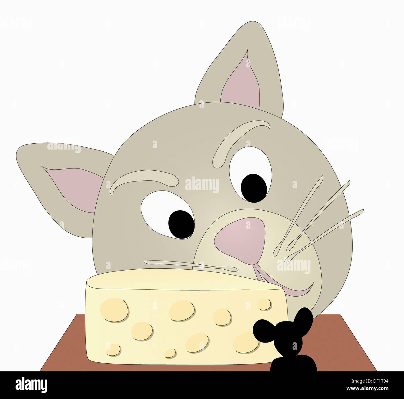 Cat Eating Mouse Clipart