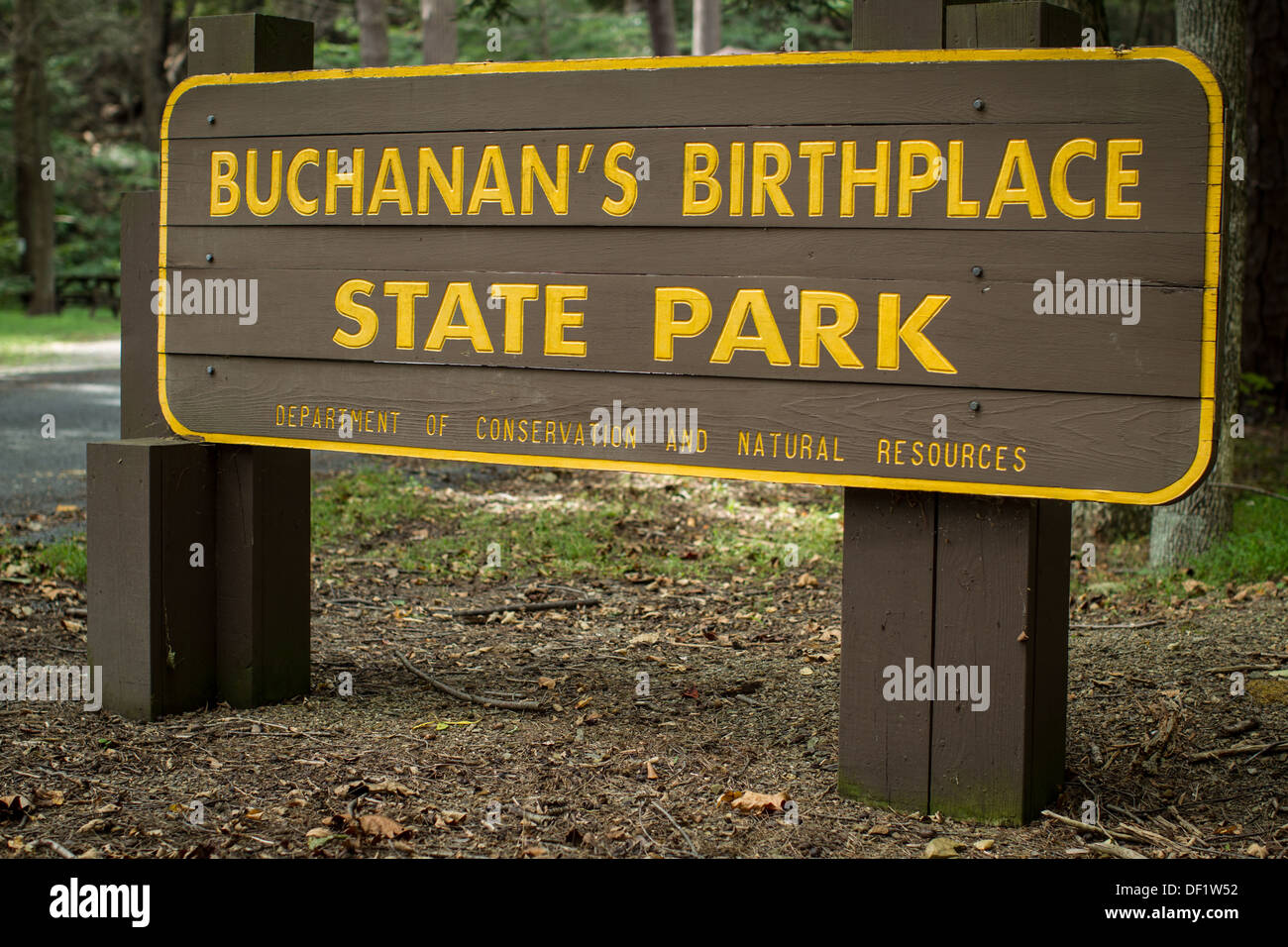 Buchanan's Birthplace State Park and Statue in the town of Mercersburg ...