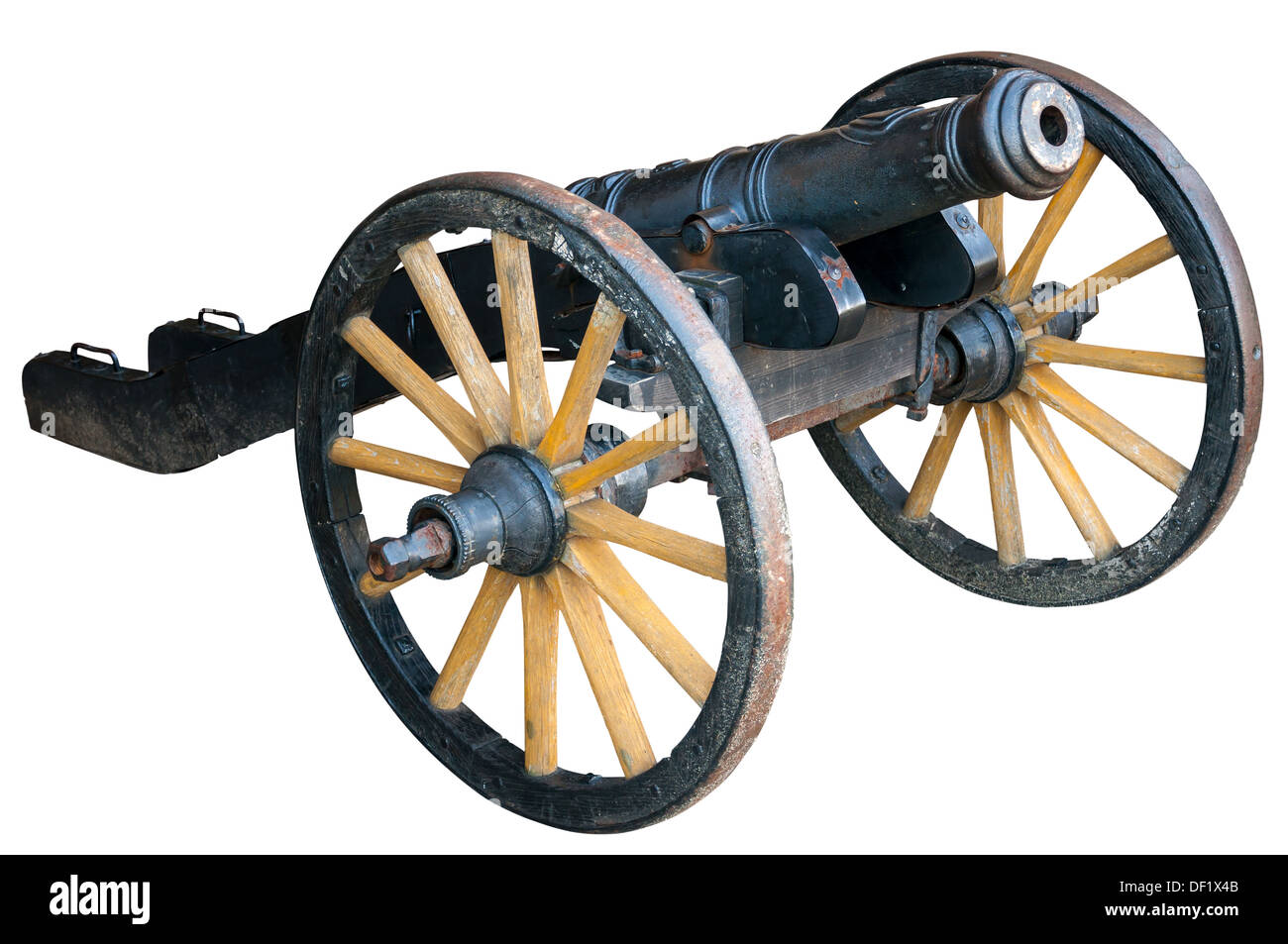 Cannon isolated over white background Stock Photo - Alamy