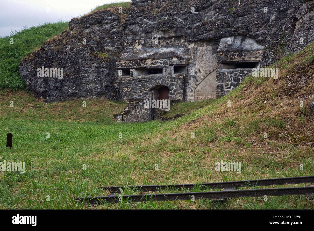 Lefthand backside of the fortress of Douaumont Stock Photo - Alamy