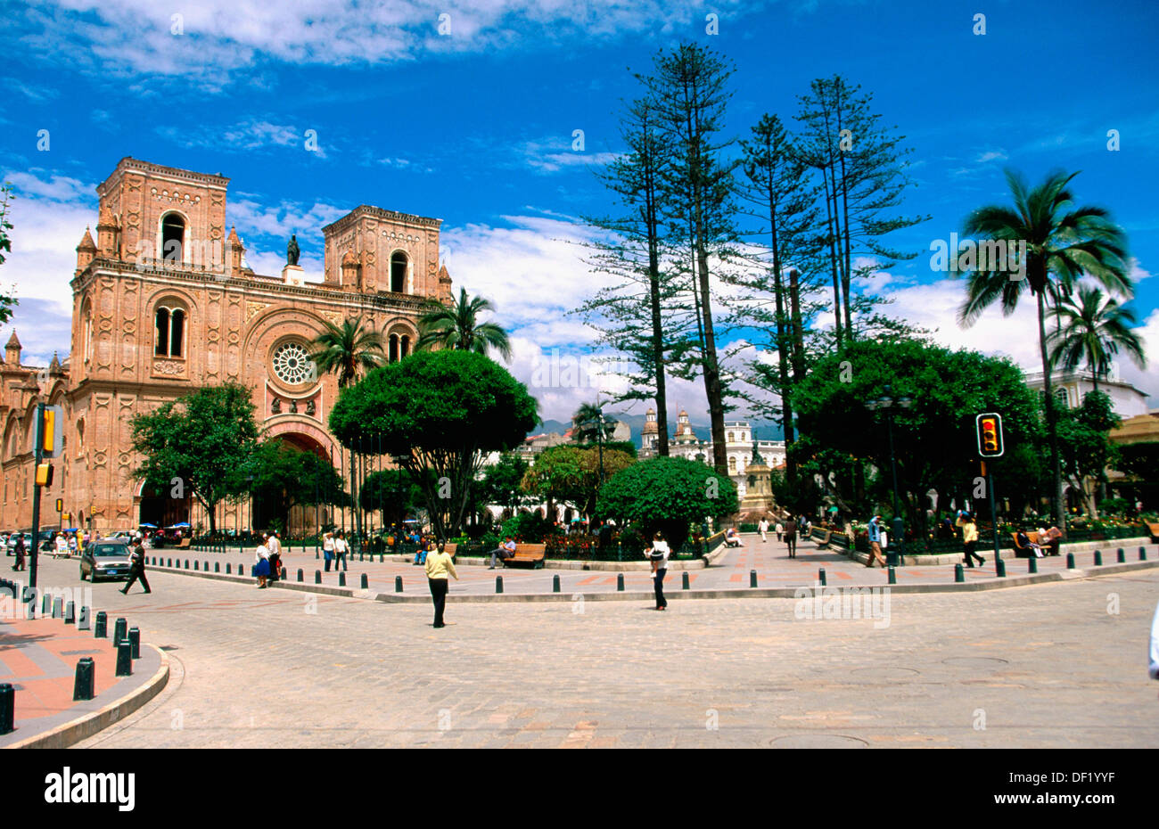 Catedral Nueva. Parque Calderon. Cuenca. Azuay province. Ecuador Stock ...