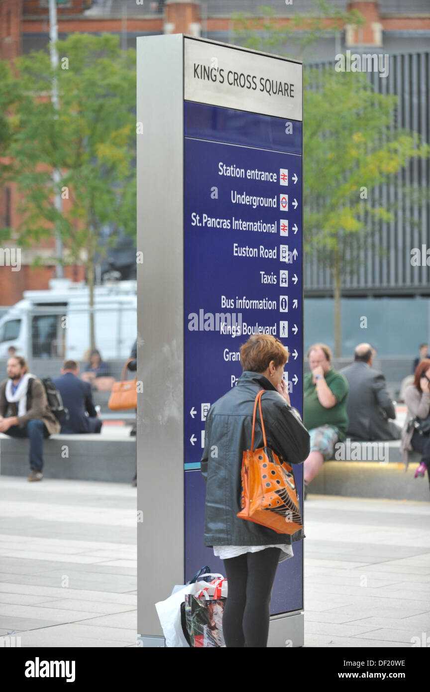 Kings cross new public space hi-res stock photography and images - Alamy