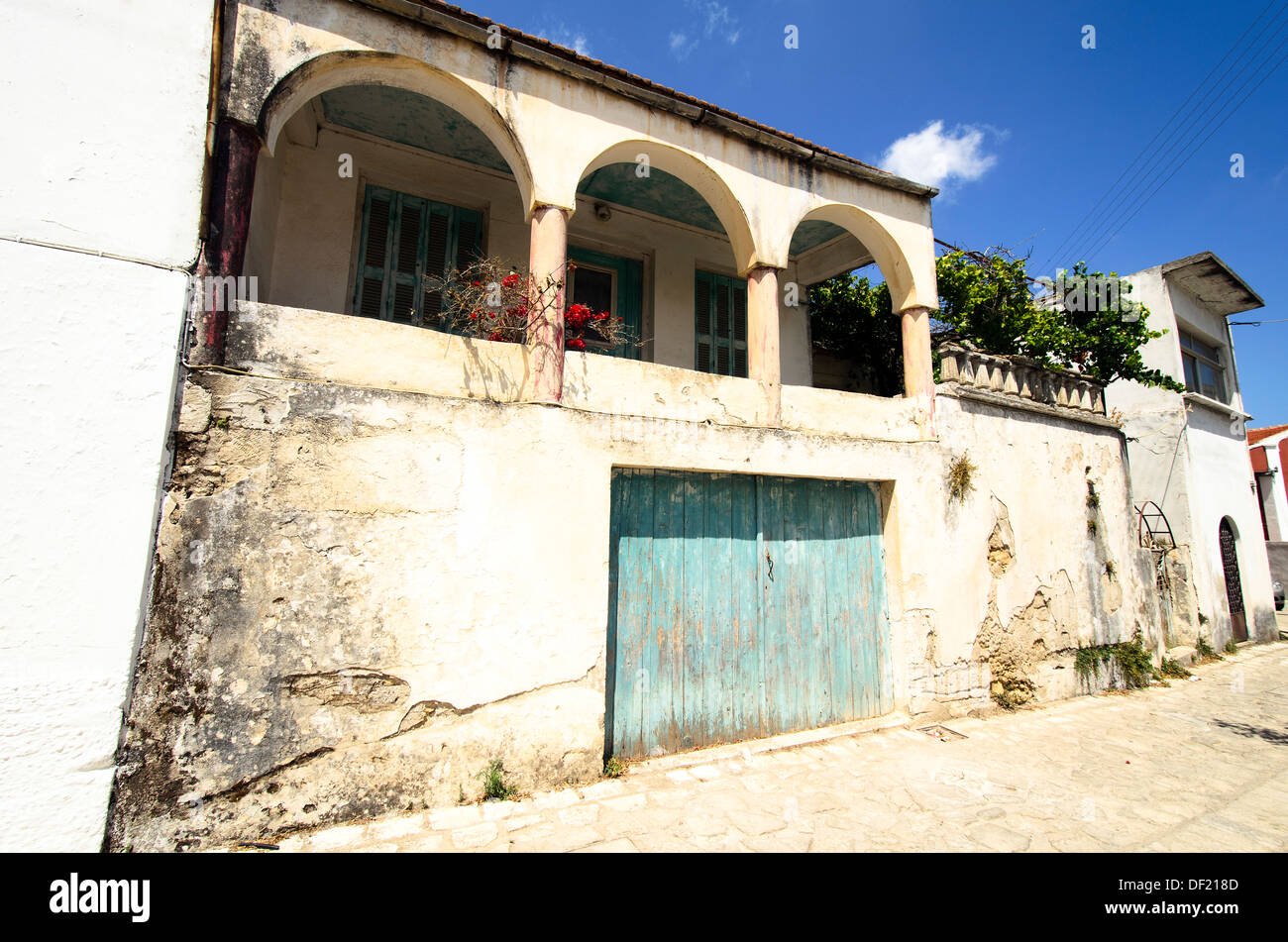 Stone house with veranda in the village of Roustika - Crete, Greece ...