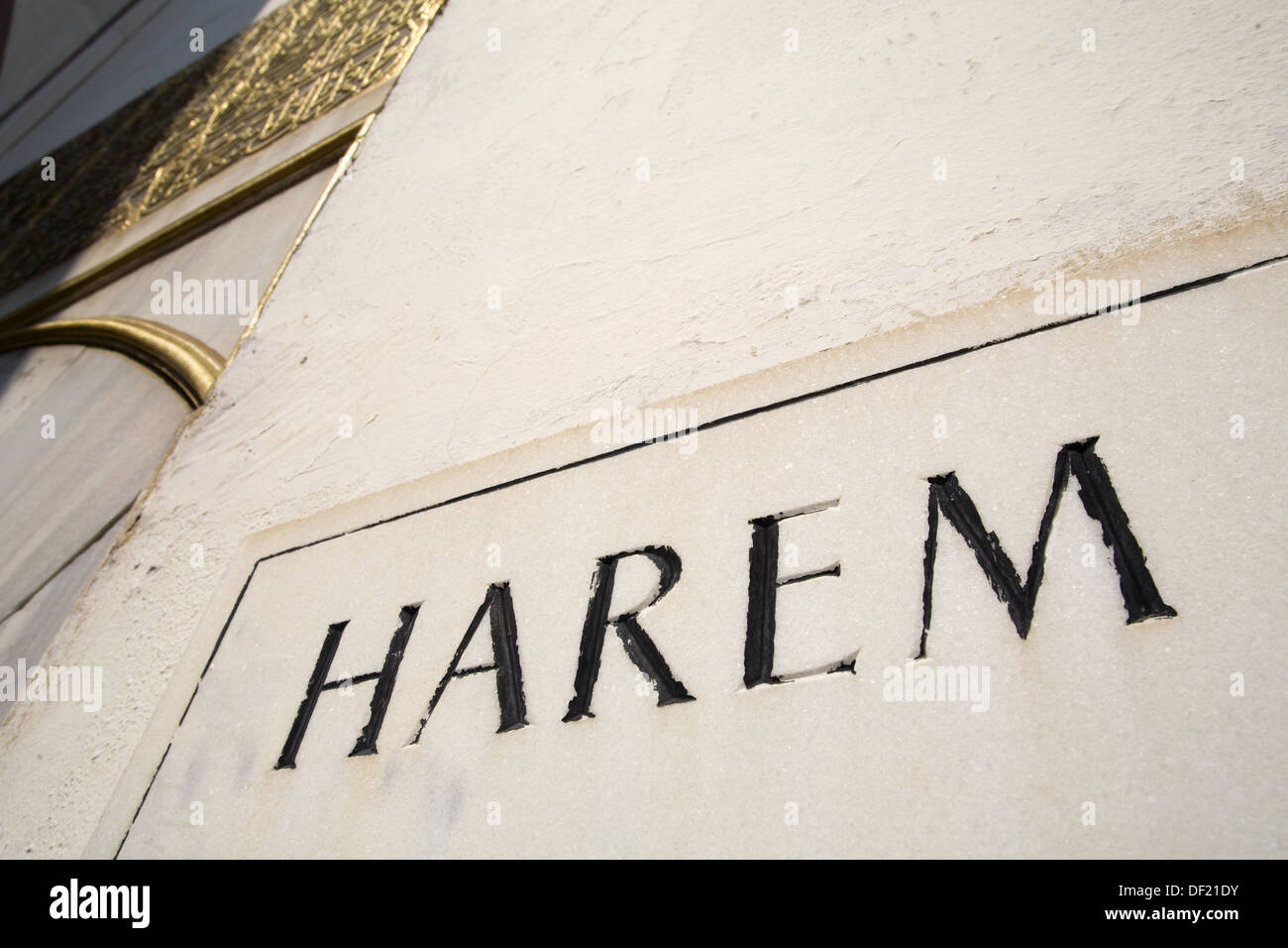 Harem sign, Topkapi Palace, Istanbul, Turkey Stock Photo - Alamy