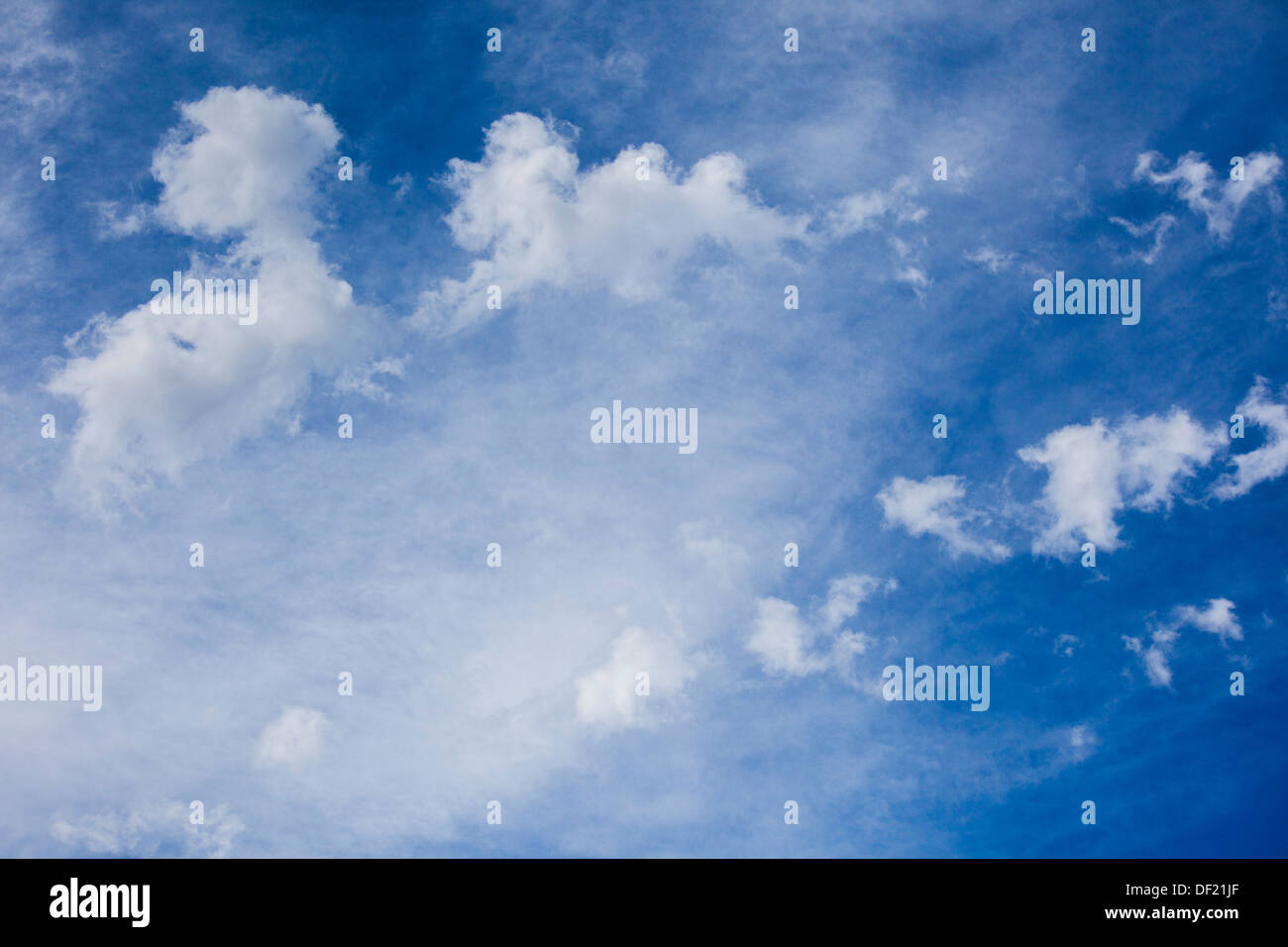 light clouds with blue sky interesting formation Stock Photo - Alamy