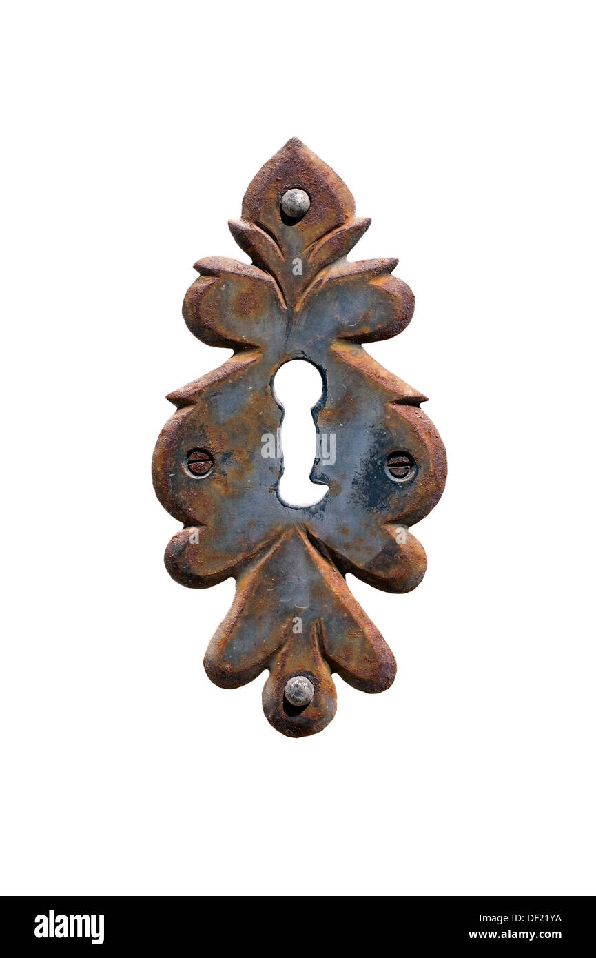 Old rusty metal gate Cut Out Stock Images & Pictures - Alamy