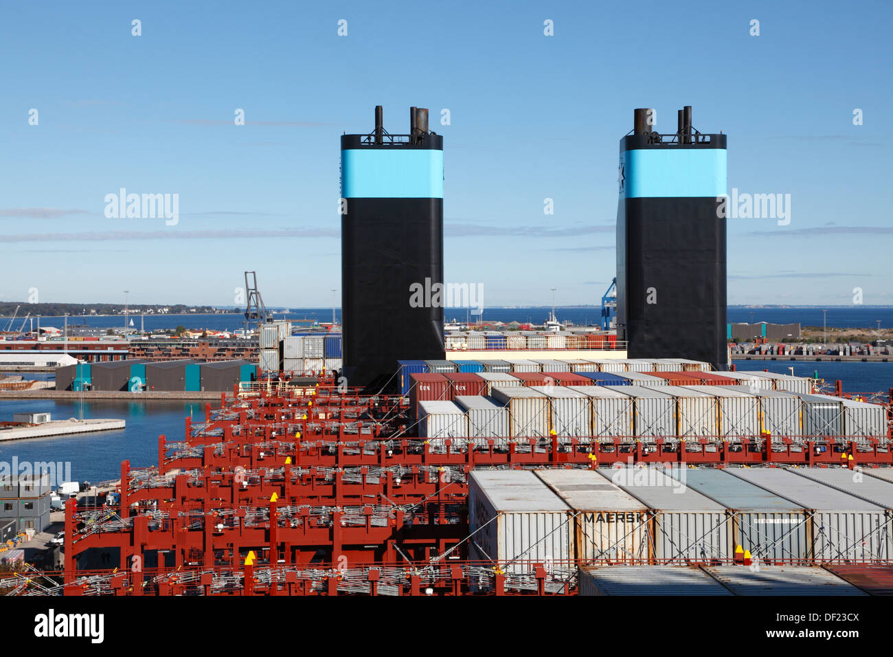 The worlds largest container ship hi-res stock photography and images ...