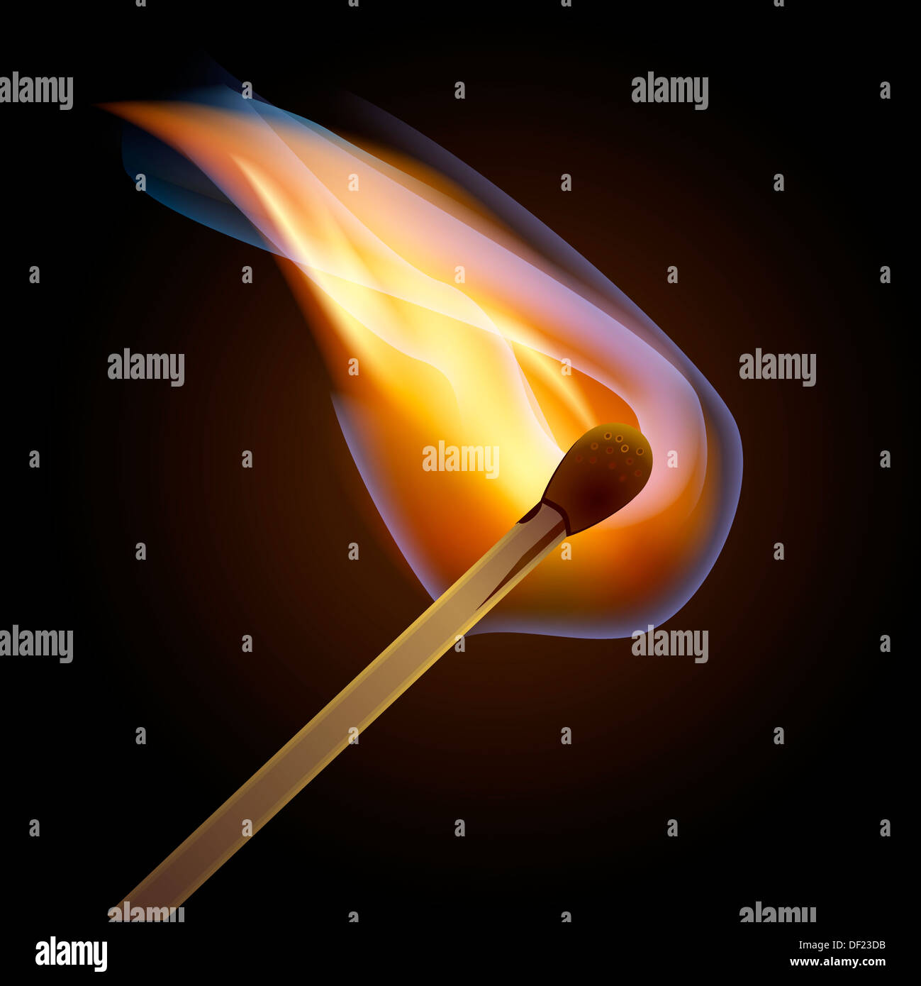 Match flame and smoke hi-res stock photography and images - Alamy