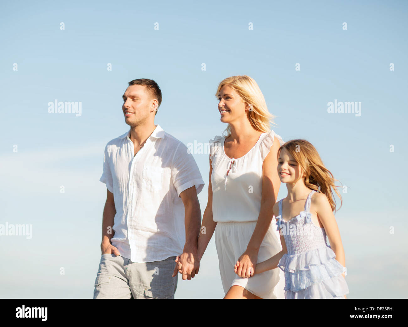 happy family at the seaside Stock Photo - Alamy