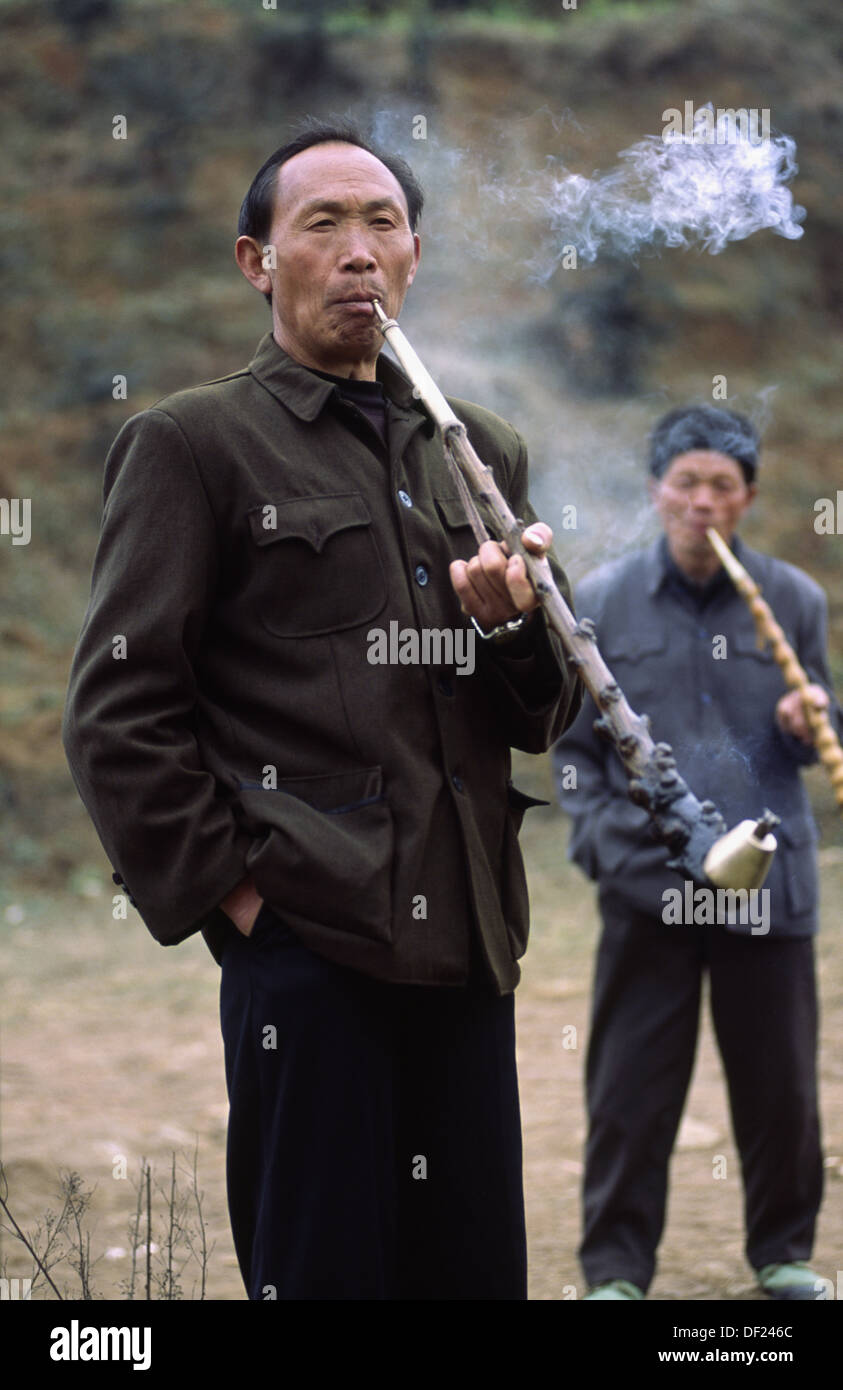 Miao men with pipes hi-res stock photography and images - Alamy