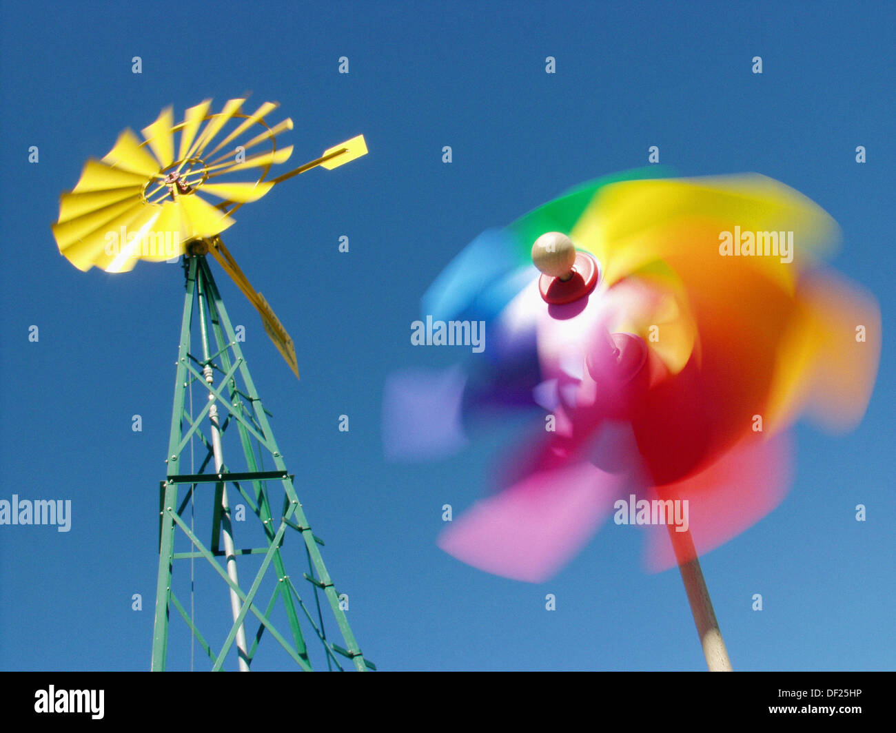 Colourful children windmill hi-res stock photography and images - Alamy