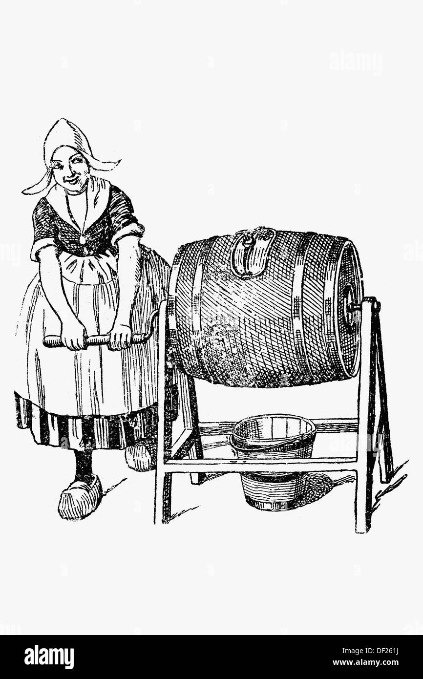Antique butter churn hi-res stock photography and images - Alamy