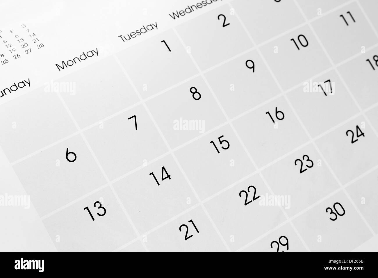 Calendar schedule date time hi-res stock photography and images - Alamy