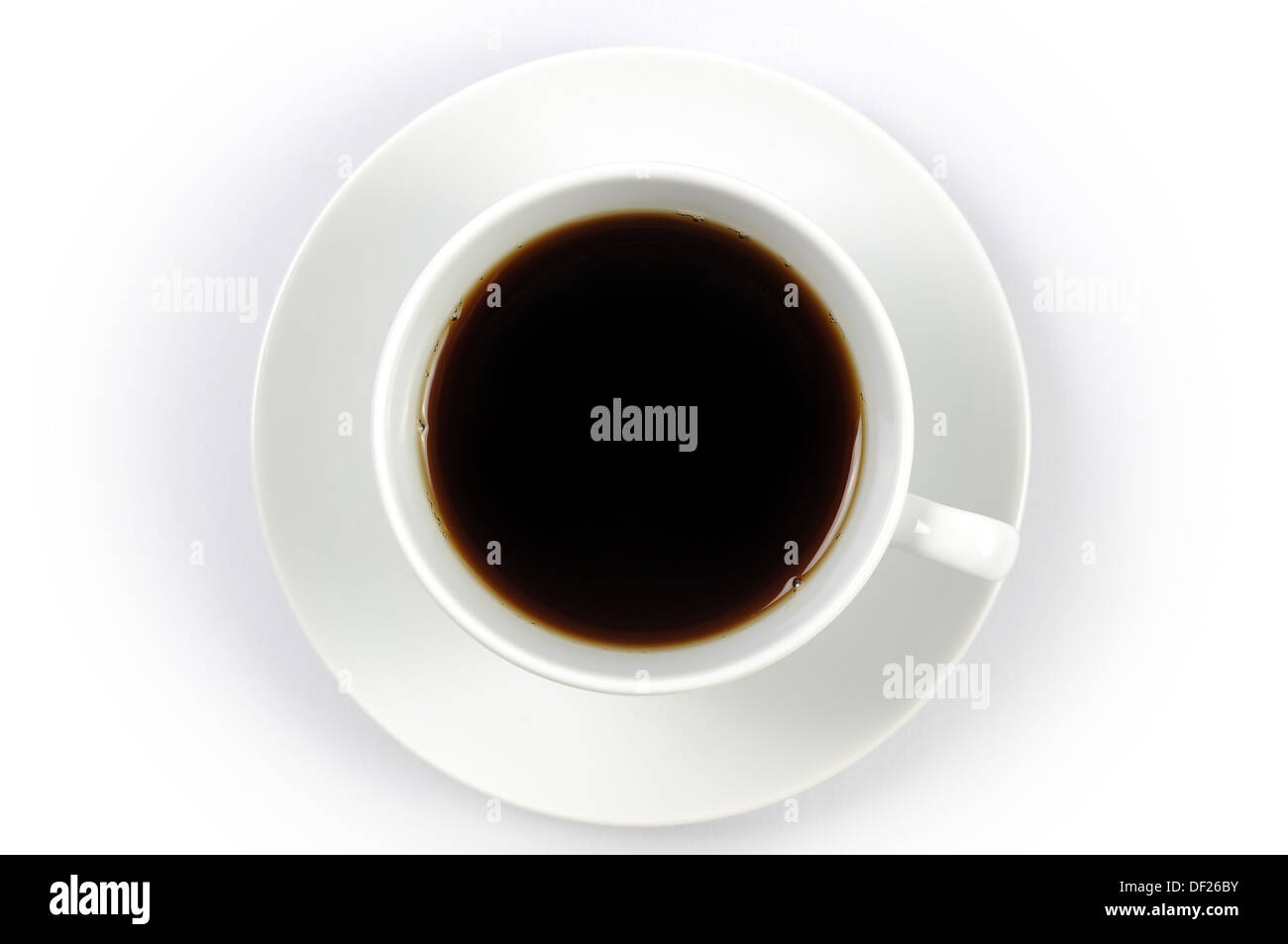 Isolated coffee cup on top shoot Stock Photo - Alamy