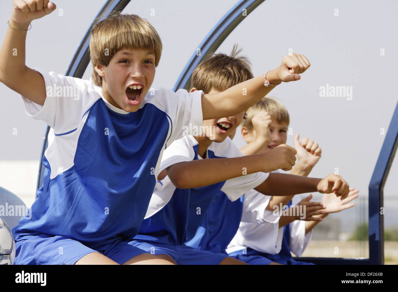Child shouting sports day hi-res stock photography and images - Alamy